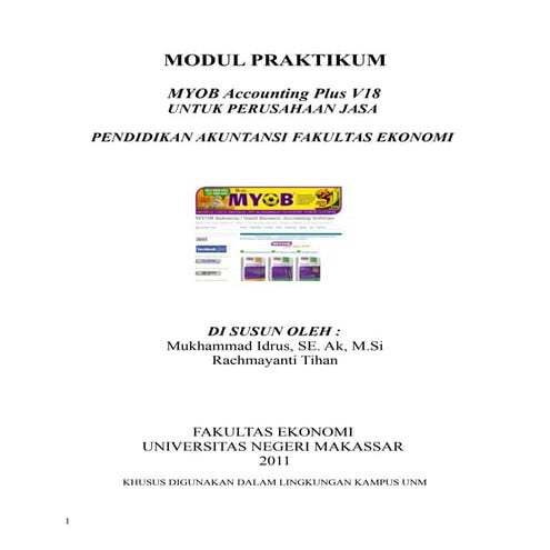 Modul myob-v18 | PDF