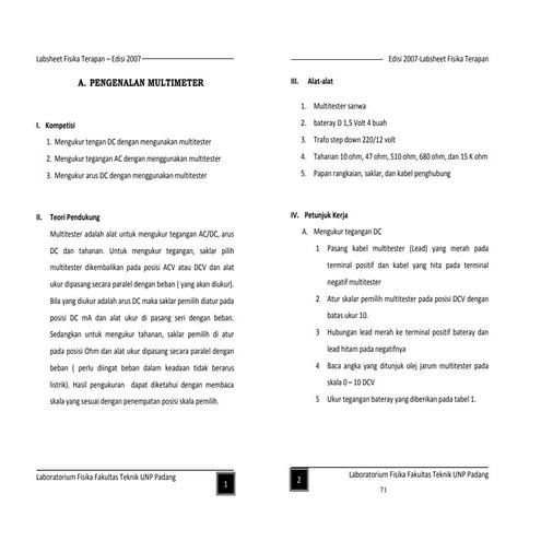 Modul praktikum | PDF