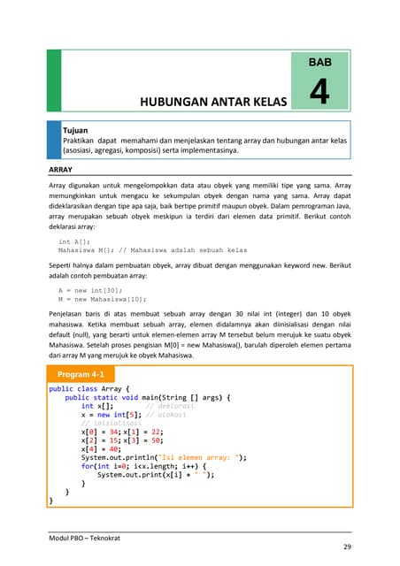 Modul PBO Bab-07 - Enkapsulasi (Encapsulation) | PDF