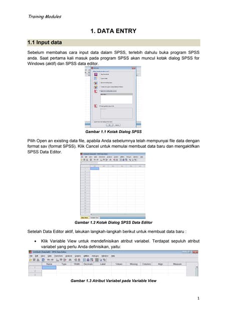 Modul statistik spss | PDF