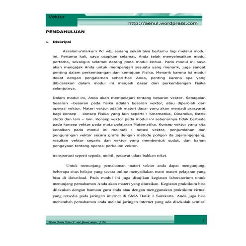 Modul Vektor Pdf