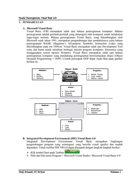 Modul kursus visual basic | PDF