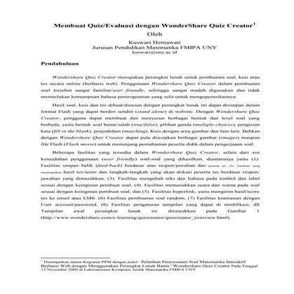 Tutorial wondershare quiz creator | PDF