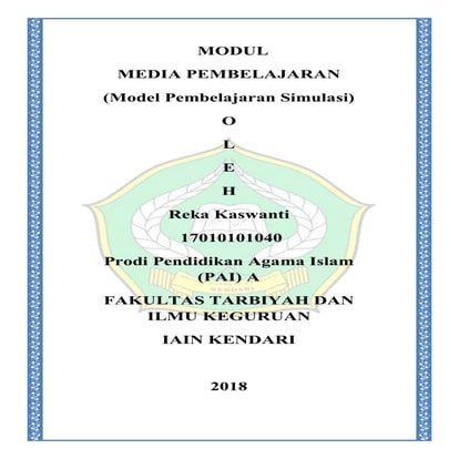 Modul Media Pembelajaran (Model Pembelajaran Simulasi) | PDF