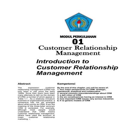 Modul 01 crm | PDF