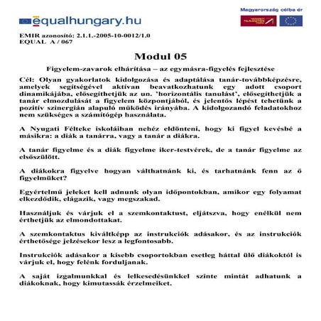Modul 05 tartalom | PDF