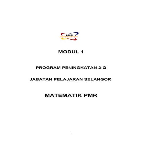 Modul1 maths-2 q-pmr | PDF