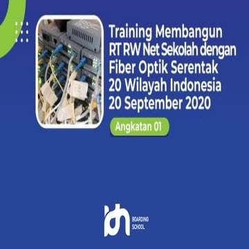 Modul 1 Training Membangun Rt Rw Net Sekolah Dengan Fiber V1 1 Pdf