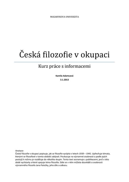 Závěrečný úkol KPI | PDF