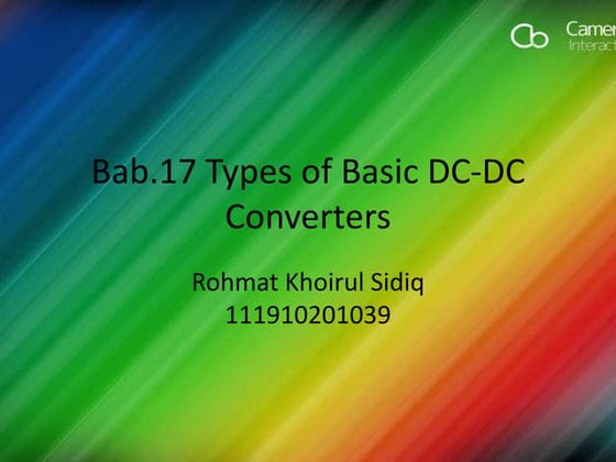 Analysis Buck Converter DC-DC Circuit | PPTX | Consumer Electronics | Technology & Computing