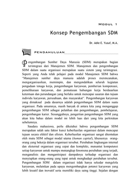 Human Resource Development (Pengembangan Sumber Daya Manusia) | PPS