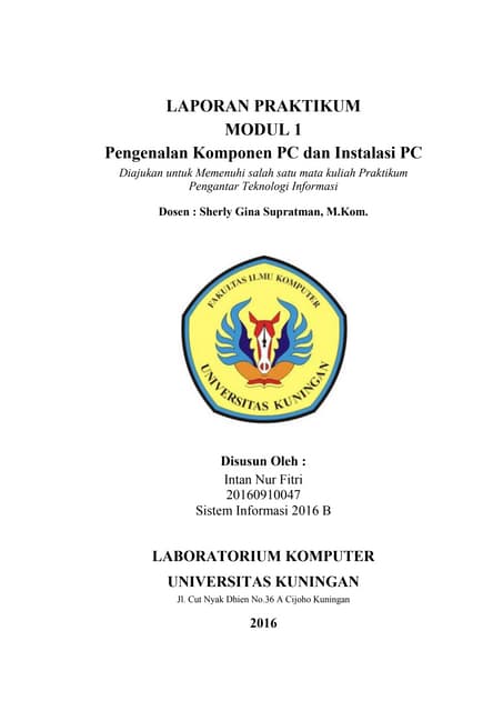 Komponen hardware Komputer | PPT