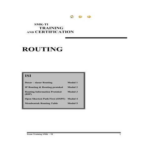 Modul 1 smk tkjx dasar routing | PDF