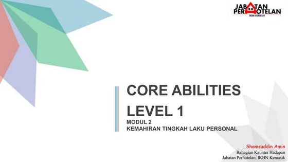 CORE ABILITIES TAHAP 1 - M03 | PPTX