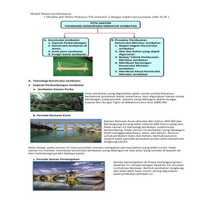 Modul 2. teknologi konstruksi jembatan | PDF