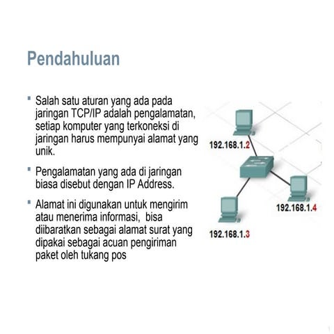 Modul 2 - IP Address JARINGAN LOKAL AREA NT | PPT