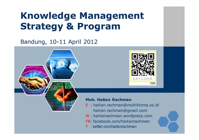 Knowledge management | PPTX | Technology & Computing