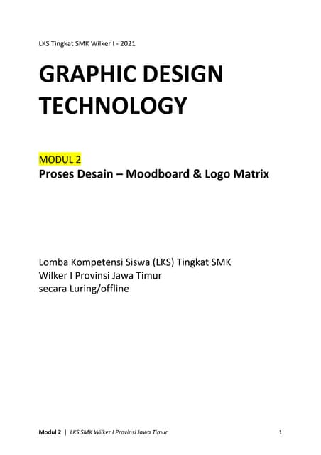 Modul 2 proses desain moodboard & logo matriks | PDF