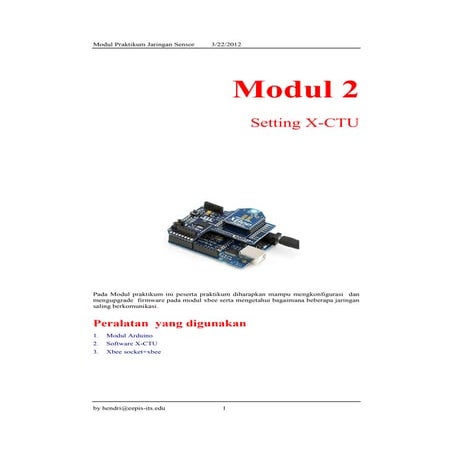 Modul2 setting xctu | PDF