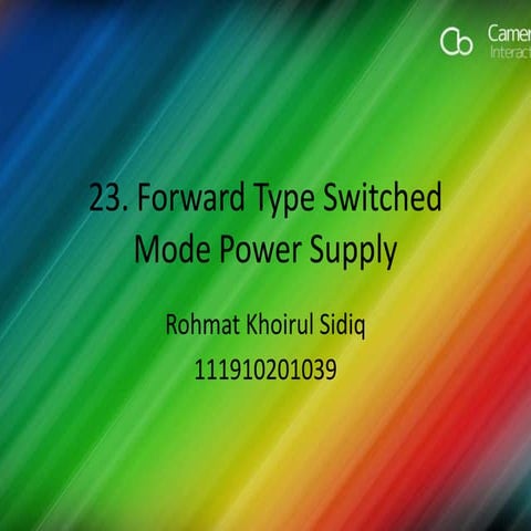 Forward Type SMPS | PPTX