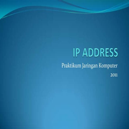 Modul 2 ip address | PPT