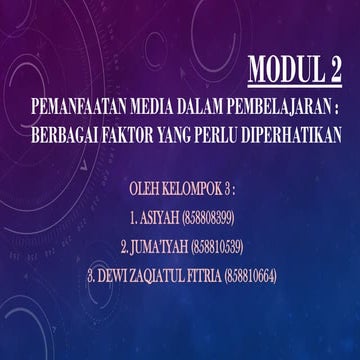 MODUL 2 pemanfaatan media dalam pembelajaran.pptx