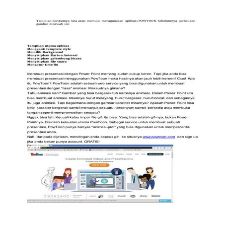 Modul 2 powtoon | DOCX