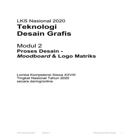 Modul 2 proses desain moodboard & logo matriks | PDF