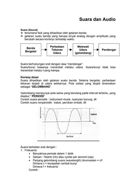 Elemen audio dalam multimedia | PPT