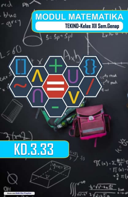 Modul kd.3.21. Persamaan Lingkaran SMA/SMK Kelas XI | PDF