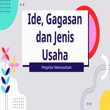 Modul 3. Ide, Gagasan dan Jenis Usaha (1).pptx