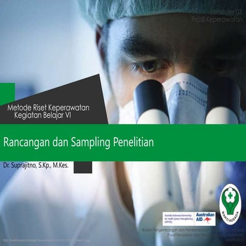 Modul 3 kb 1 rancangan dan sampling penelitian | PPT