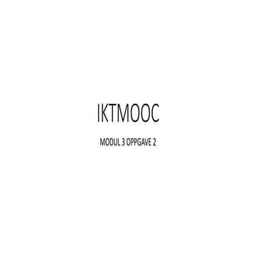 Modul 3 oppg 2 slideshare | PPT