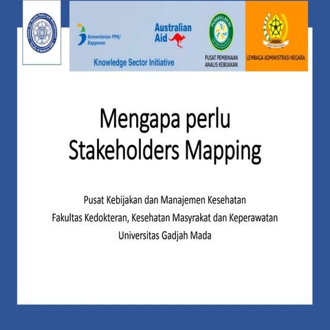 Modul 3.1 Mengapa Perlu stakeholders mapping | PPTX