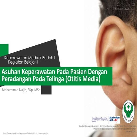 ASUHAN KEPERAWATAN PADA PASIEN DENGAN PERADANGAN PADA TELINGA (OTITIS MEDIA) | PDF