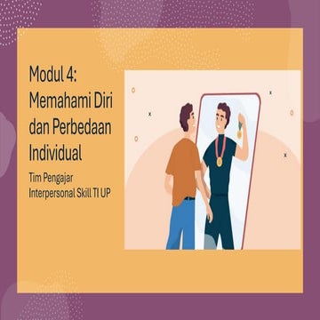 Modul 4 Kesadaran diri dan Perbedaan individual | PDF