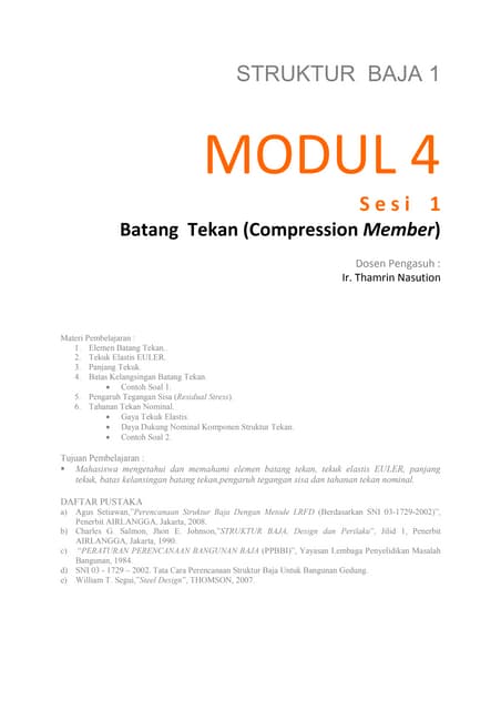 Modul 1-pengertian-dasar-statika, STATIKA DAN MEKANIKA DASAR | PDF