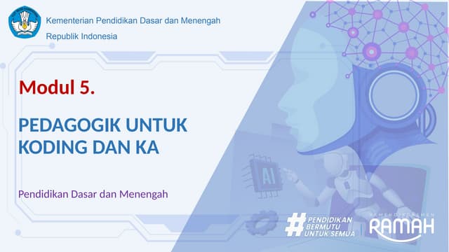 LK 5.1 mind map resume modul kecerdasan artifisial ptx | PPTX