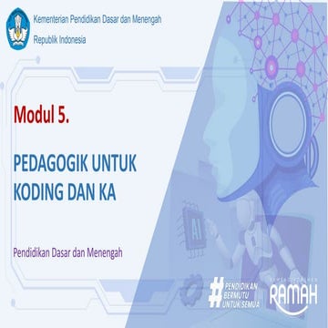 Modul 5. Pedagogik untuk Koding-KA Dikdasmen | PDF