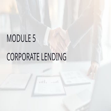 Modul 5_Corporate Lending_Part 1 bank credit | PPTX