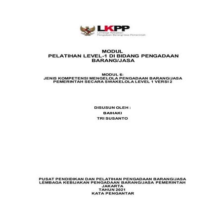 Modul 6. JK Mengelola PBJP secara Swakelola Level 1-V2.2.docx