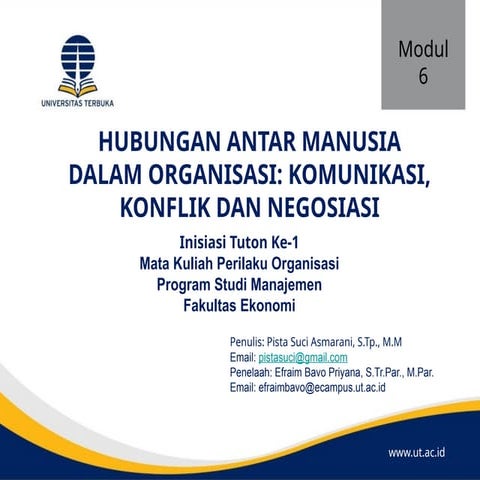 Modul 6 - Hubungan Antar Manusia Dalam Organisasi.pptx