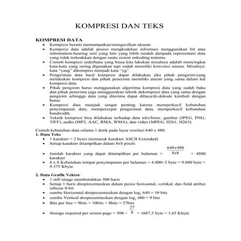 Modul 6 kompresi data dan teks | DOC