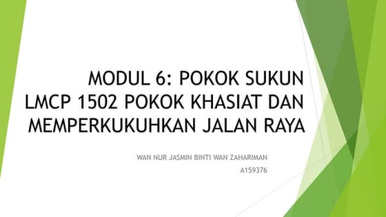 Lmcp 1502 pokok lemuni | PPT