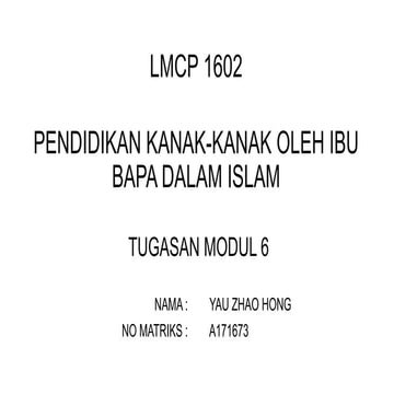 LMCP 1602 MODUL 6 A171673 | PPT