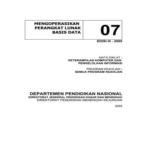 Modul 7 Basis Data | DOC