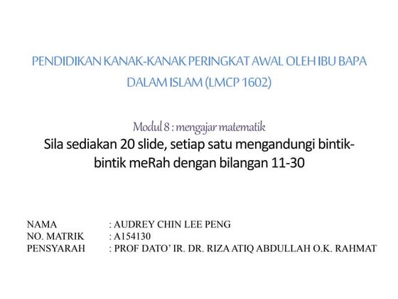 A163416 bahan mengajar matematik (2) | PPTX