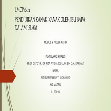 Modul 8 projek akhir | PPT