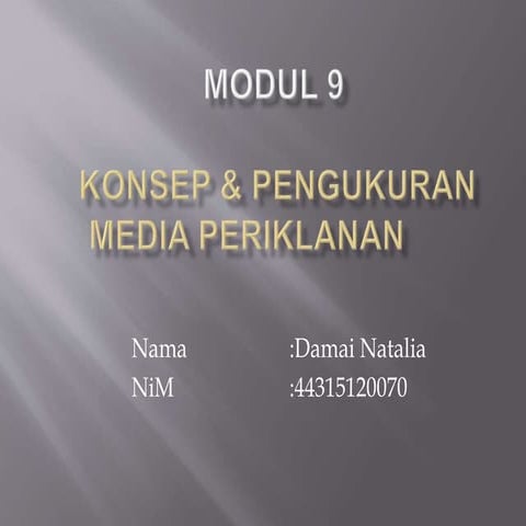 Modul 9 ppt damai natalia | PPTX