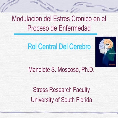 Modulacion del estrés crónico en el proceso de enfermedad manolete ...
